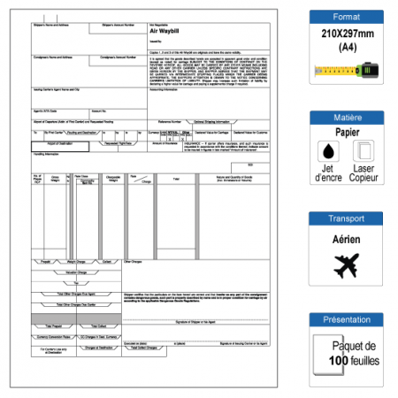 Déclaration d'expédition multimodale - Transport maritime selon l'IMDG